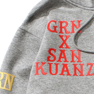 GRNX x 上官喆联名款 麦穗字体元素 中性款连帽卫衣【报价 价格 评测 怎么样】 -什么值得买