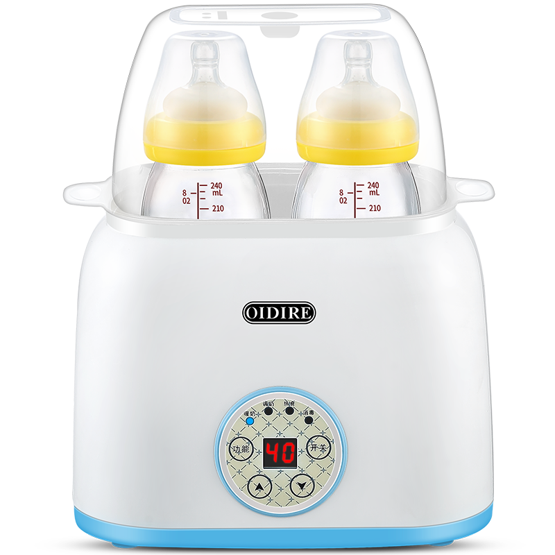 OIDIRE 温奶器 奶瓶暖奶器消毒器二合一 智能恒温调奶器热奶器辅食解冻 ODI-NNQ9 蓝色 *2件+凑单品-什么值得买