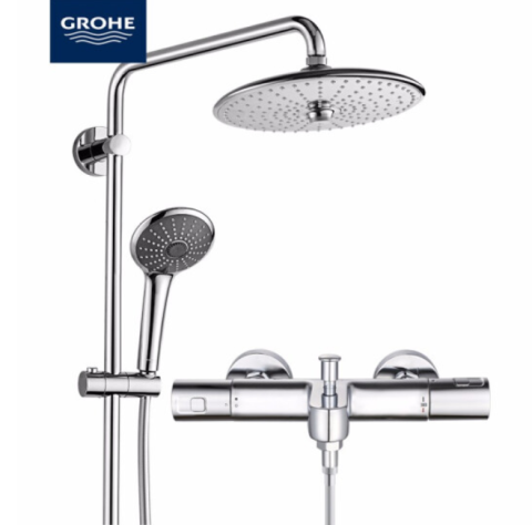 【省1047元】GROHE 高仪 27357002+34337000 恒温花洒套装-什么值得买