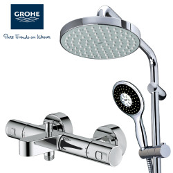 【省1796元】GROHE 高仪 34337000+26107000+27389002 恒温龙头+维达利手持花洒套装多少钱-什么值得买