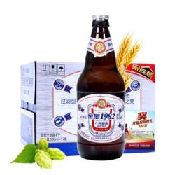 【省29.5元】金星啤酒 1982原浆大师精酿8度 500ml*12瓶 整箱装（KINGSTAR BEER） *2件多少钱-什么值得买