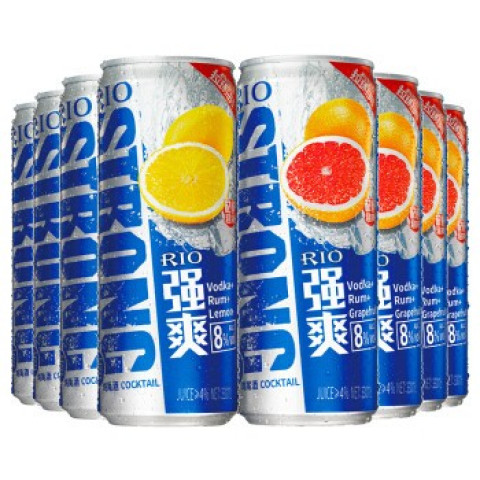 RIO 锐澳 强爽鸡尾酒 8度 330ml*8罐-什么值得买