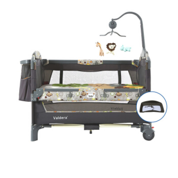 VALDERA瓦德拉多功能婴儿床可折叠宝宝床便携式游戏床儿童床bb摇篮床可拼接9093B狮子豪华款+尿布台【报价 价格 评测 怎么样】 -什么值得买