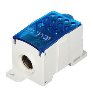 导轨式单极分线盒大电流接线端子一进多出接线盒免胶布UKK-400A连接器 一个【报价 价格 评测 怎么样】 -什么值得买