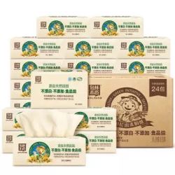 Tralin 泉林本色 加厚抽纸 3层108抽*24包 *3件多少钱-什么值得买