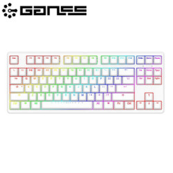 【省75元】机械键盘_GANSS 高斯GS87C/GS104C 87键/104键原厂樱桃轴PBT键帽背光机械键盘 游戏键盘 87C白色 红轴多少钱-什么值得买