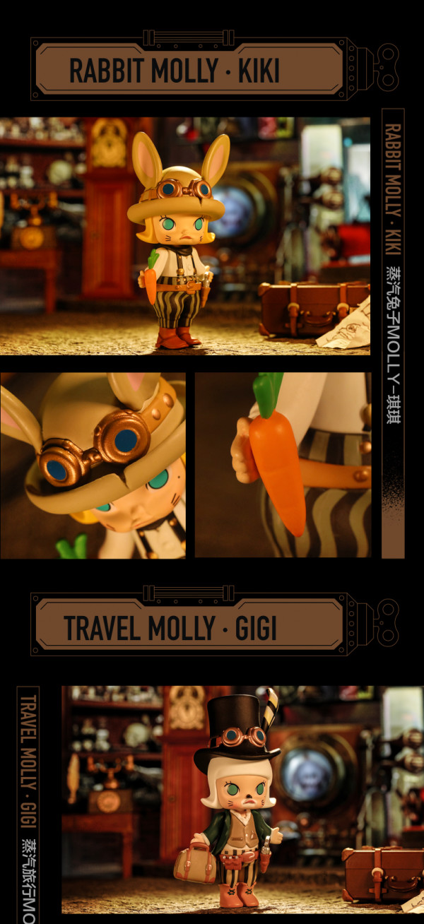 近期盲盒上新，Molly蒸汽朋克系列瞩目多少钱-什么值得买