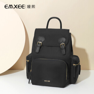 嫚熙(EMXEE) 妈咪包双肩包可手提 外出妈妈包 母婴包多功能大容量 外出背奶包 MX-J0166 黑巧克力色【报价 价格 评测 怎么样】 -什么值得买