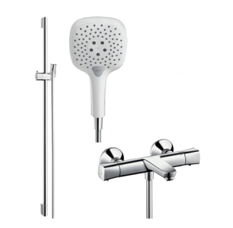 【省300元】汉斯格雅花洒_hansgrohe 汉斯格雅 飞雨E150 26551407手持花洒+13123007龙头-什么值得买