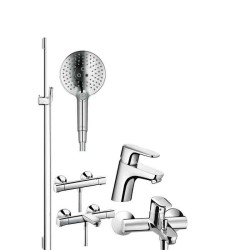 【省300元】淋浴花洒_hansgrohe 德国汉斯格雅 26014007 14084007 沄雨120恒温/冷热套装多少钱-什么值得买