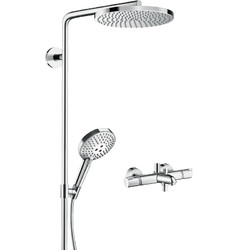 【省1100元】淋浴花洒_Hansgrohe 德国汉斯格雅 沄雨240 恒温花洒套装 27670007多少钱-什么值得买