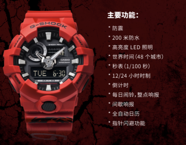 CASIO 卡西欧 G-SHOCK × GODZILLA哥斯拉联名款腕表多少钱-什么值得买