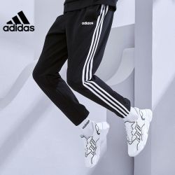 阿迪达斯运动裤_Adidas阿迪达斯裤子男秋季新款卫裤运动裤直筒裤宽松长裤DU0456多少钱-什么值得买