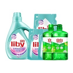 立白洗衣液_Liby 立白 天然亮白洗衣液 6kg+1.45kg*2茶籽洗洁精多少钱-什么值得买