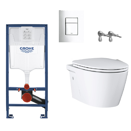 【省1196元】1日10点:GROHE 高仪 39321000 全进口壁挂马桶套装-什么值得买