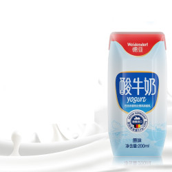 德亚常温酸奶_Weidendorf 德亚 德国进口原味酸牛奶200ml*12盒 整箱装每盒7.2g蛋白质营养早餐多少钱-什么值得买