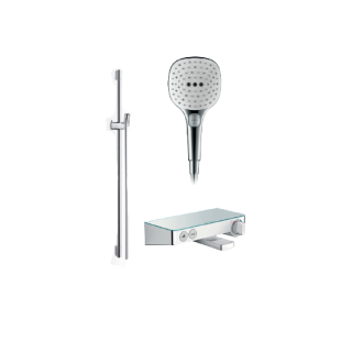 hansgrohe 汉斯格雅 飞雨系列 26521407+13151407+27610007 3速手持花洒套餐 方形【报价 价格 评测 怎么样 ...