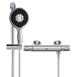 【省499.25元】恒温花洒_GROHE 高仪 维达利系列 恒温冷触花洒套装 26112000手持花洒+34229002淋浴龙头多少钱-什么值得买