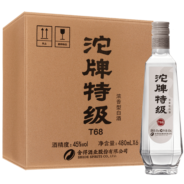 沱牌 特级T68 45%vol 浓香型白酒 480ml*6瓶 整箱装【报价 价格 评测 怎么样】 -什么值得买