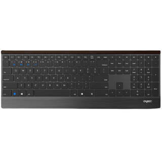 RAPOO 雷柏 E9500G 112键 2.4G蓝牙 双模无线薄膜键盘 黑色 无光【报价 价格 评测 怎么样】 -什么值得买
