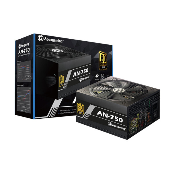 美商美商艾湃电竞 Apexgaming AN-750 金牌（90%）非模组ATX电源 750W【报价 价格 评测 怎么样】 -什么值得买