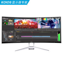 【省60元】ips显示器_KOIOS 科欧斯 K3421U 34英寸准4K LG模组HDR IPS 3800R曲面带鱼屏21:9显示器多少钱-什么值得买