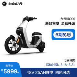 锂电池电动车_Ninebot 九号 C90长续航代步女助力车锂电池感应解锁定速巡航防盗智能电动车 天际白 其他地区多少钱-什么值得买