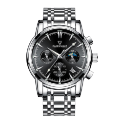 【省55元】马克华菲男款石英表_MARK FAIRWHALE 马克华菲 41毫米自动上链腕表 FW- 5370-1多少钱-什么值得买