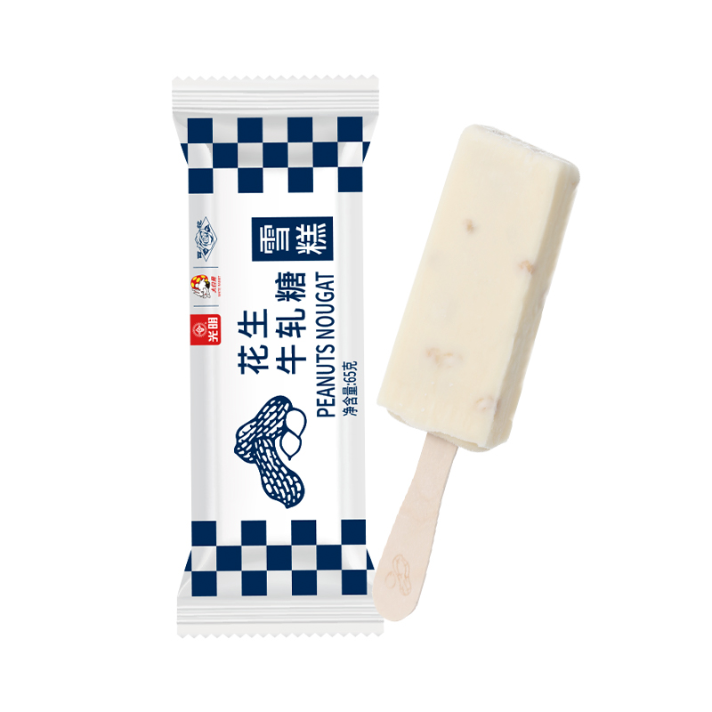 光明冰淇淋/雪糕怎么样 花生牛轧糖雪糕 小时候的味道_什么值得买