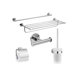 【省150元】汉斯格雅浴室置物架_Hansgrohe 汉斯格雅 41728007 浴室五合一置物架套装多少钱-什么值得买