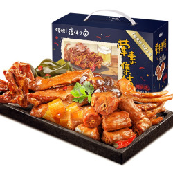 【省70元】百草味熟食腊味（肉、肠）_Be&Cheery 百草味 夜伴小卤 荤素集合礼盒装 混合口味 510g多少钱-什么值得买