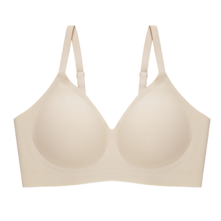 LUCKMEEY 幸棉 Soft系列 女士无钢圈文胸 20S22001 裸肤色 S【报价 价格 评测 怎么样】 -什么值得买