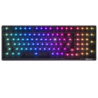 KZZI 珂芝 K980 98键 2.4G蓝牙 多模无线机械键盘套件 黑色 RGB【报价 价格 评测 怎么样】 -什么值得买