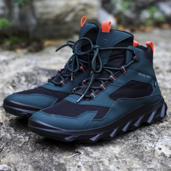 爱步男靴_ecco 爱步 Mx Mid Gore-tex 82022451052 男士休闲靴子 43 EU多少钱-什么值得买