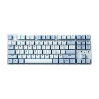 DURGOD 杜伽 K320w 87键 2.4G蓝牙 多模无线机械键盘 浅雾蓝 Cherry青轴 无光【报价 价格 评测 怎么样】 -什么值得买