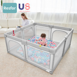 RESFOR安全护栏_RESFOR 宝宝游戏围栏爬行儿童室内婴儿爬行垫防护栏家用床地上两用栅栏多少钱-什么值得买