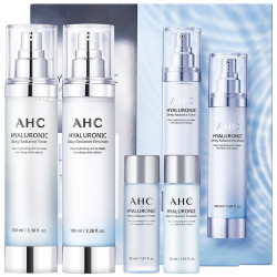 AHC护肤套装_AHC 透明质酸水乳套盒（水100ml+30ml+乳100ml+30ml）多少钱-什么值得买