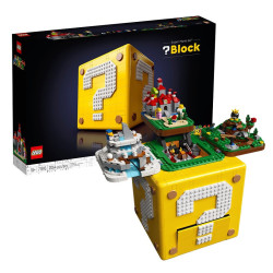 乐高拼插积木_LEGO 乐高 Super Mario超级马力欧系列 71395 超级马力欧 64 问号砖块多少钱-什么值得买