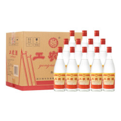 【省35元】整箱白酒_剑南春 工农牌 工农酒 52度 500ml*12瓶 整箱装 浓香型白酒多少钱-什么值得买