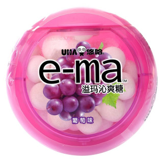 UHA 悠哈 溢玛e-ma沁爽糖 葡萄味 33g *2盒【报价 价格 评测 怎么样】 -什么值得买