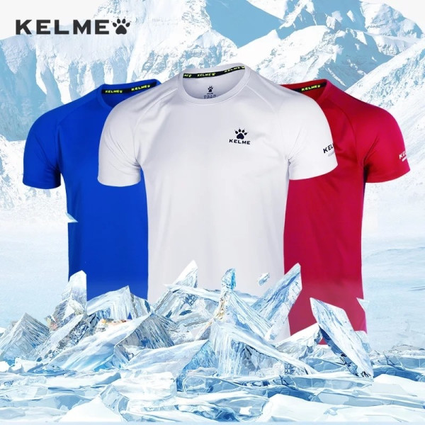 KELME/卡尔美 运动T恤速干跑步健身训练服男式透气短袖圆领上衣 L 粉色8151TX1002 (工艺升级冰爽体验)|【报价 价格 评测 怎么样】 -什么值得买