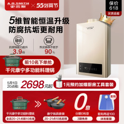 ao燃气热水器_A.O.SMITH 史密斯 AO史密斯13升TM5 燃气热水器家用天然气恒温强排式16L官方正品多少钱-什么值得买
