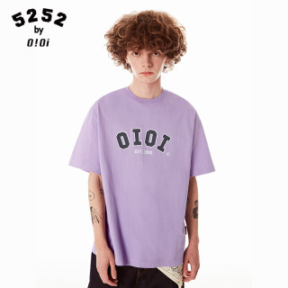 5252byo!oi2021夏季新款oioi短袖印花男女T恤宽松百搭情侣款韩版 M 深蓝色【报价 价格 评测 怎么样】 -什么值得买