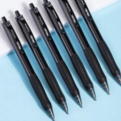 得力中性笔_deli 得力 S60 按动中性笔 黑色 0.5mm 12支装多少钱-什么值得买
