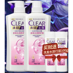 去屑洗发水_CLEAR 清扬 多效水润型720g+100g（赠 氨基酸洗发720g+100g）多少钱-什么值得买