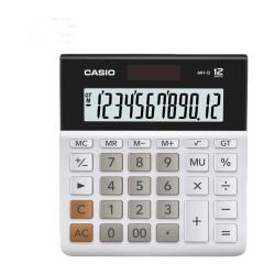 超宽计算器_CASIO 卡西欧 专业计算系列 MH-12-WE 计算器 白色多少钱-什么值得买