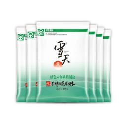 雪天食盐_xuetian 雪天 绿色未加碘400g*6包装食盐深井盐家用精制细盐食用盐家庭调味品 400g绿色未加碘*6多少钱-什么值得买