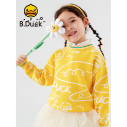 【省90元】B.Duck女童装_B.Duck 小黄鸭童装 针织衫 105cm多少钱-什么值得买