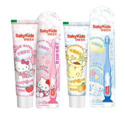 儿童牙膏_Saky 舒客 宝贝（sakykids）护齿儿童牙膏儿童牙刷 含氟鲜橙味60g1支 草莓味60g1支 牙刷2支 水果味多少钱-什么值得买