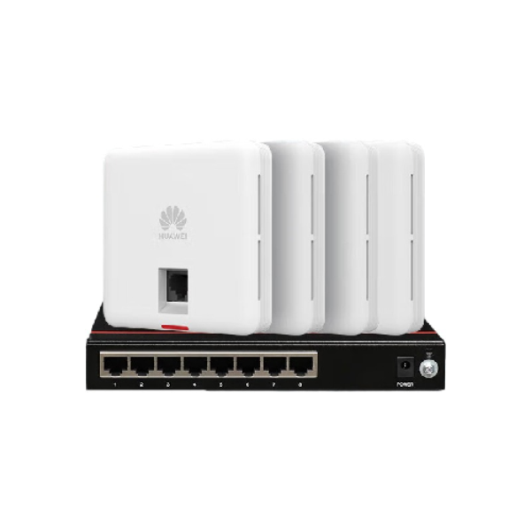 HUAWEI 华为 AirEngine5762S-12SW 双频3000M 千兆无线AP Wi-Fi 6 白色 4个装+S1730S-L8P ...